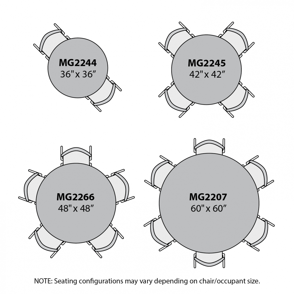 MG2200 Series Round Activity Tables - Marco