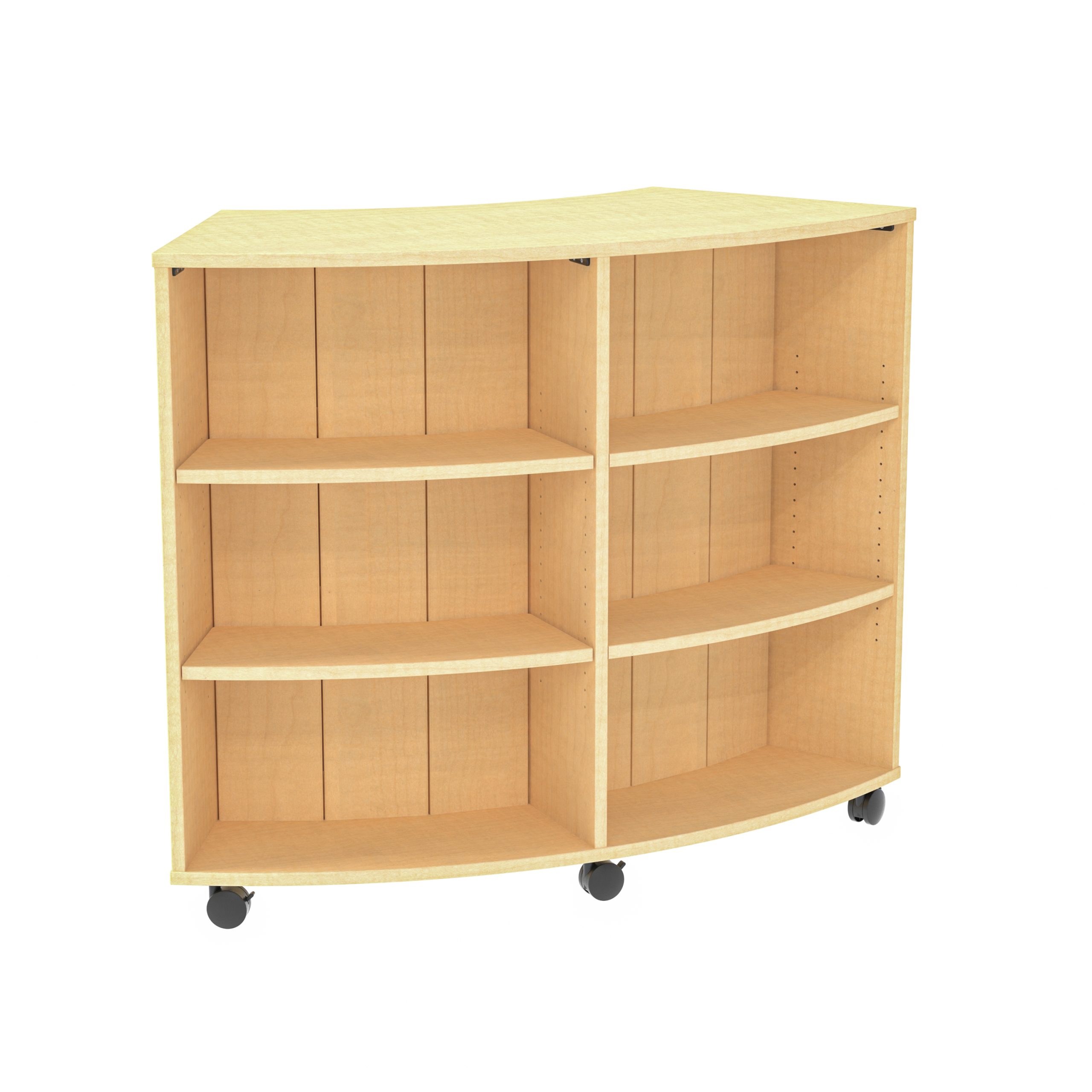 Curved Double-Sided Mobile Bookcases - Marco