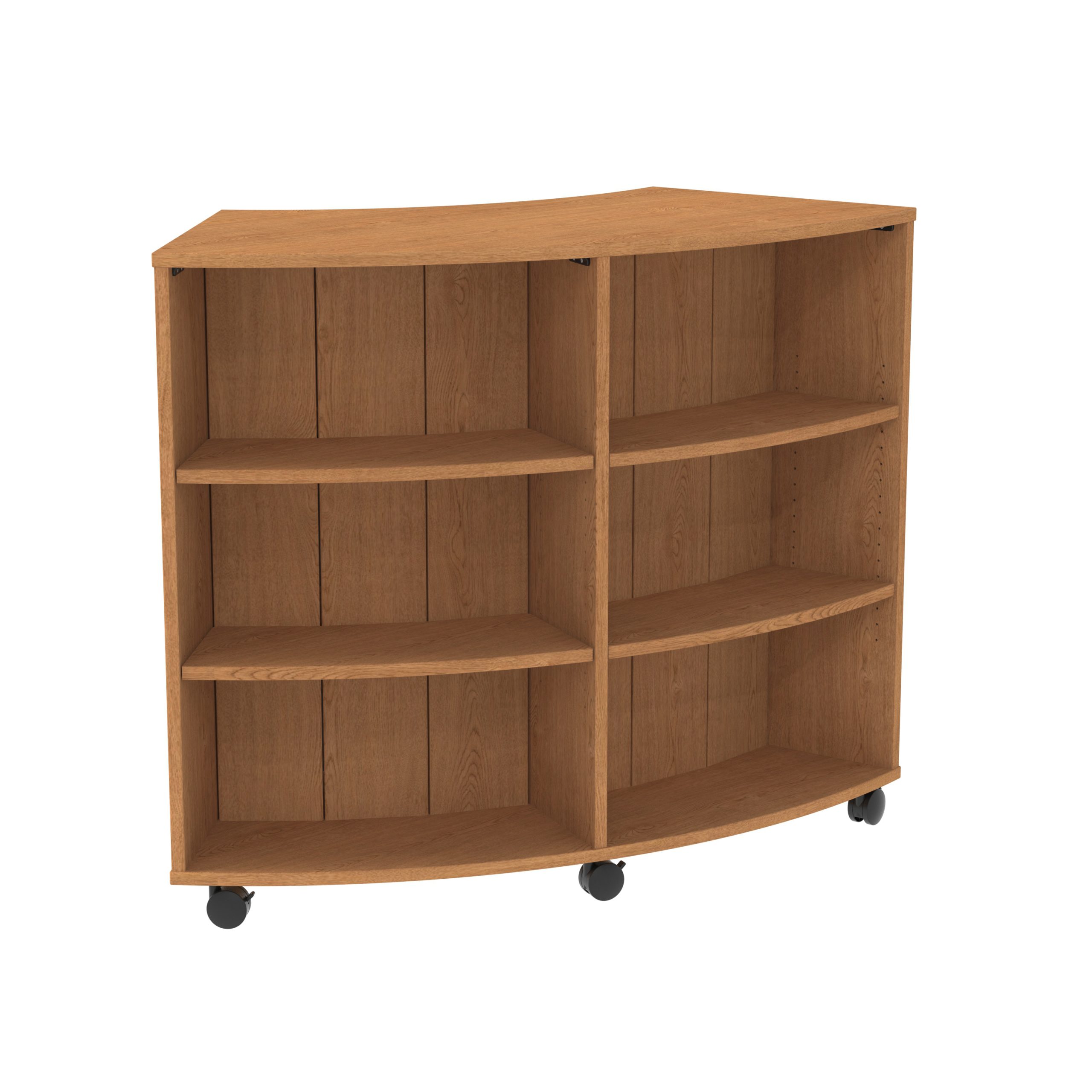 Curved Double-Sided Mobile Bookcases - Marco