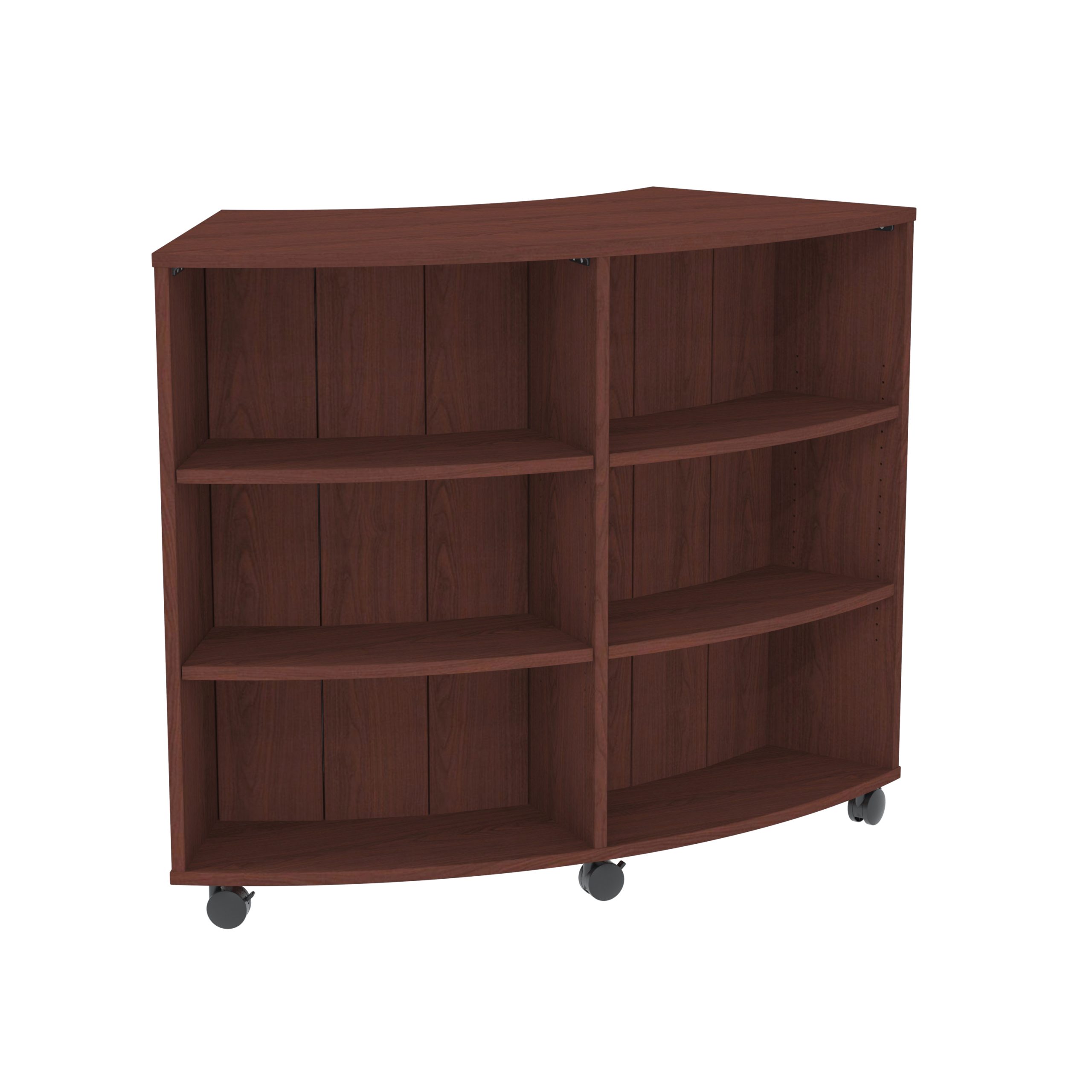 Curved Double-Sided Mobile Bookcases - Marco